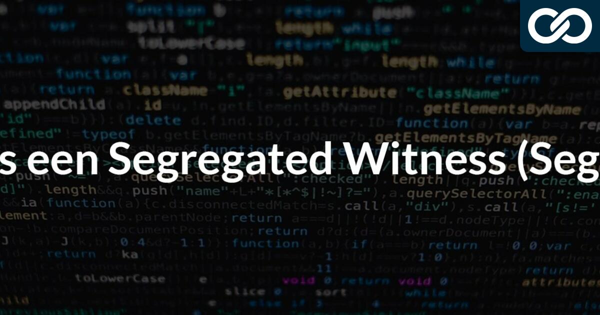 Wat is Segregated Witness (SegWit)? | AllesOverCrypto Wat is Segregated Witness (SegWit)? | AllesOverCrypto